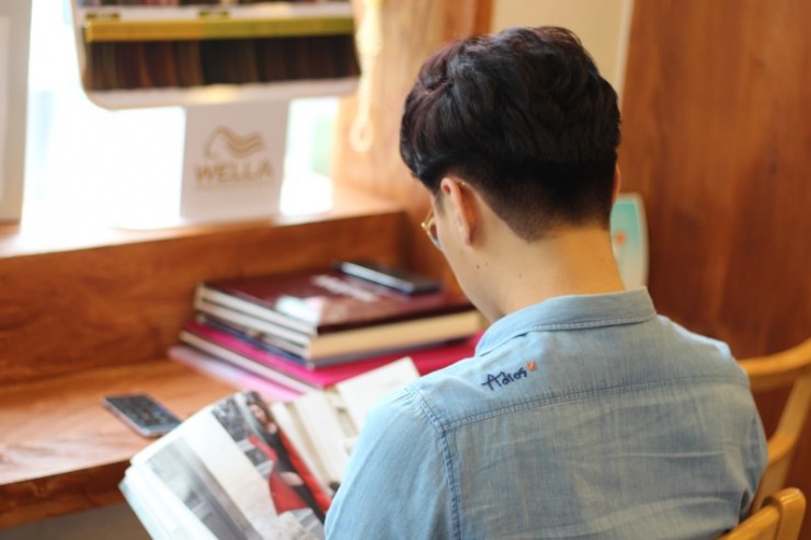 울산성남동미용실 :: 새치염색잘하는 민헤어살롱 마호가니 브라운염색 고급져 : 네이버 블로그