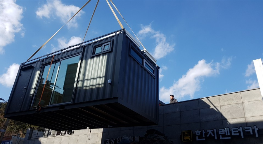 예쁜컨테이너하우스 2층컨테이너하우스 핑크 : 네이버 블로그