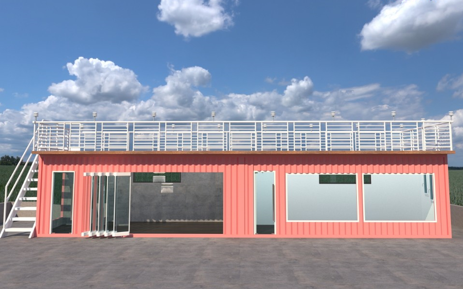 예쁜컨테이너하우스 2층컨테이너하우스 핑크 : 네이버 블로그