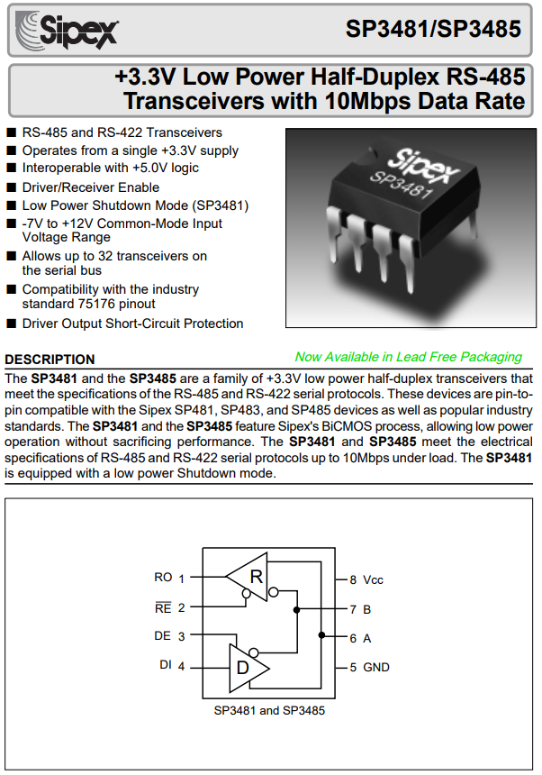 RS-485(RS485) 통신의 파형 (SP3485) : 네이버 블로그