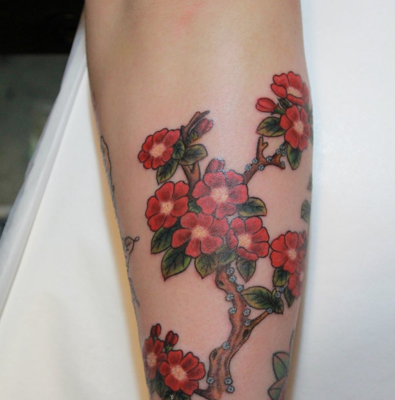 벚꽃타투 슈퍼네츄럴타투 강남타투 꽃타투 Flower Tattoo 네이버 블로그