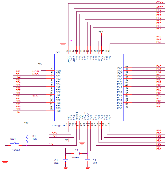 [AVR]ATmega128A I/O포트(2) - LED제어 : 네이버 블로그