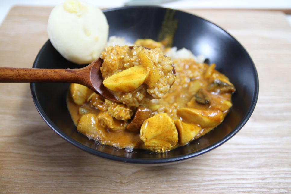 치킨 마크니커리 인도식 카레 마늘 넣어 더 맛있게 네이버 블로그