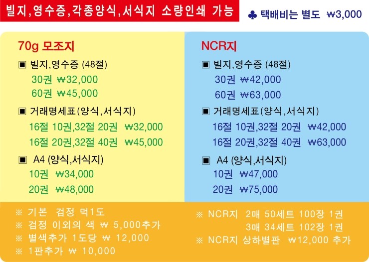 Ncr 서식양식지 빌지 세팅지 전단지 종이자석 인쇄 폐기물인계서 좋은에너지 네이버 블로그