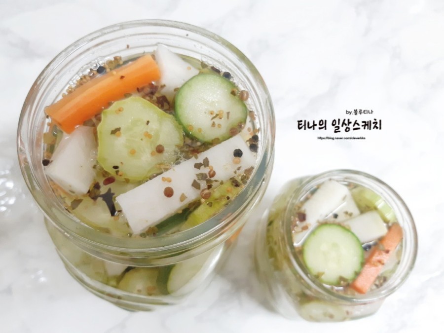 오이피클 만드는 법 무피클 만들기 한번에 네이버 블로그