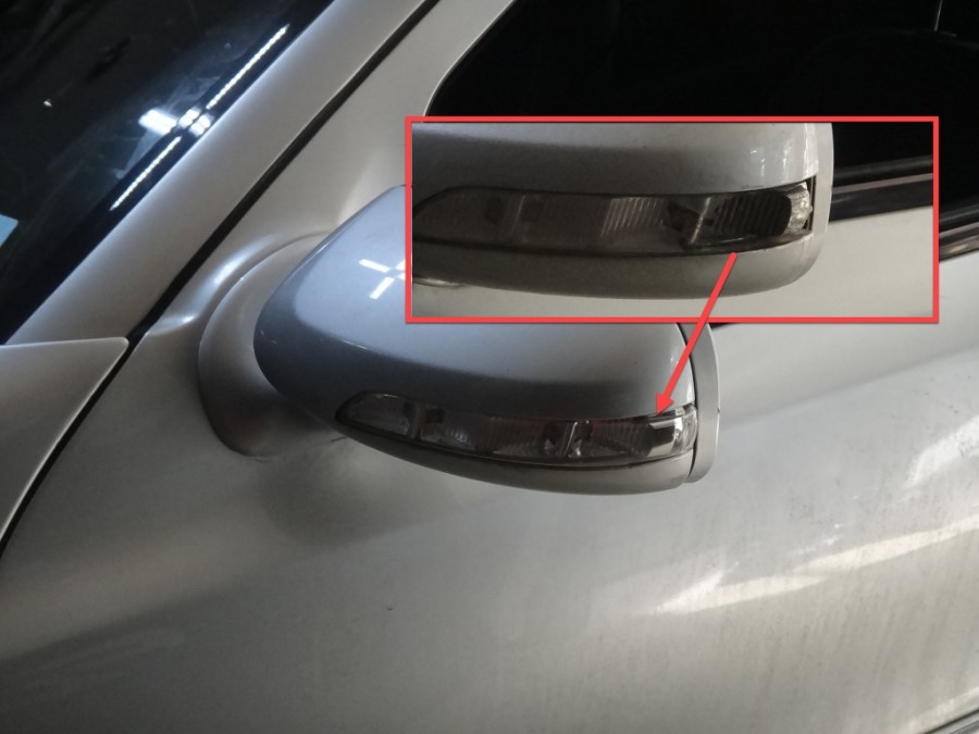 벤츠 W211 사이드미러 시그널(중고 벤츠 W211 E200K E240 E280 E320 E350 사이드 백 빽 미러 밀러 거울 깜빡이 시그널 커버 고장 사고 수리 복원 ...