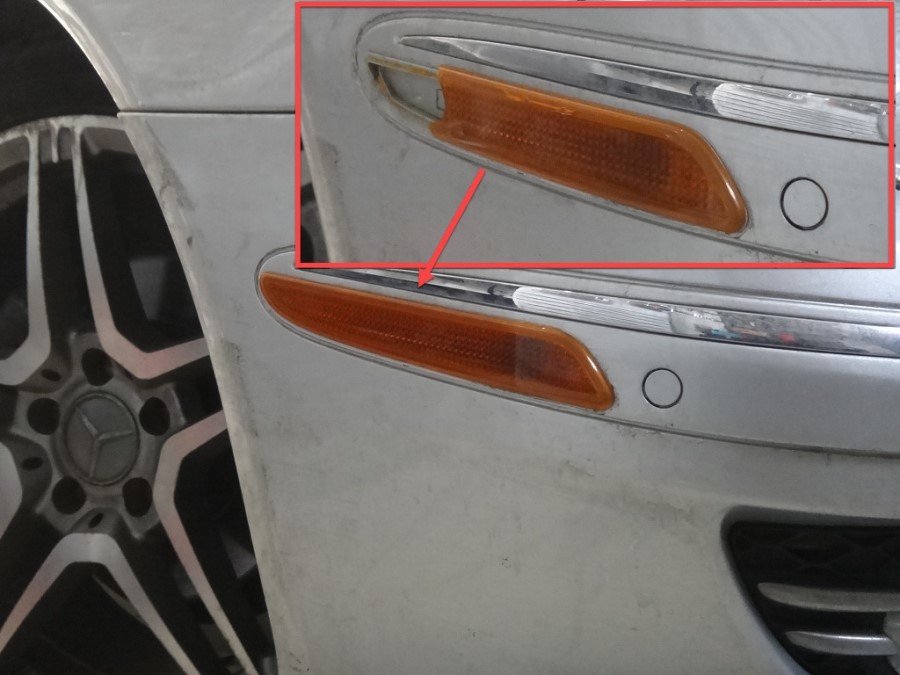 벤츠 W211 사이드미러 시그널(중고 벤츠 W211 E200K E240 E280 E320 E350 사이드 백 빽 미러 밀러 거울 깜빡이 시그널 커버 고장 사고 수리 복원 ...