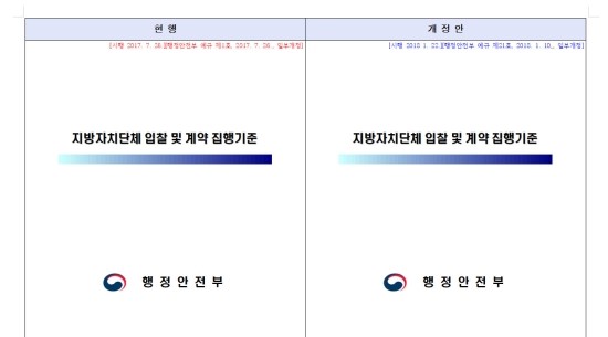 행정안전부 예규 제21호20180110 지방자치단체 입찰 및 계약 집행기준 제2장 예정가격작성요령 네이버 블로그