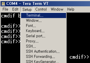 9) 시리얼 터미널 설정(Tera Term) : 네이버 블로그