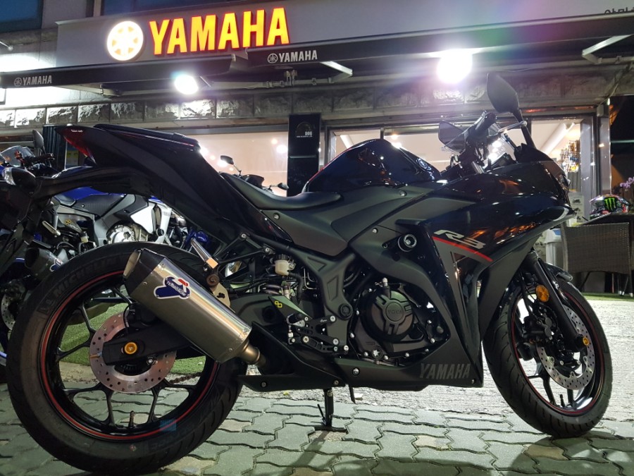 2018 야마하 Yzf R3 블랙 컬러 동일 튜닝 2대 떼르미뇨니 슬립온 저먼아이 블랙박스 라이테크 파츠 장착 네이버 블로그