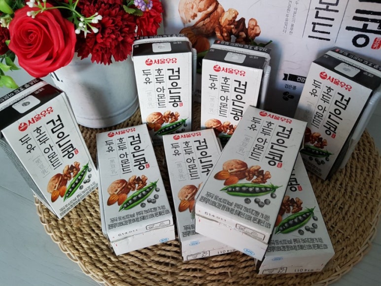 나100샵 서울우유 검은콩 호두 아몬드 두유 고소하니 건강음료로 굿 네이버 블로그