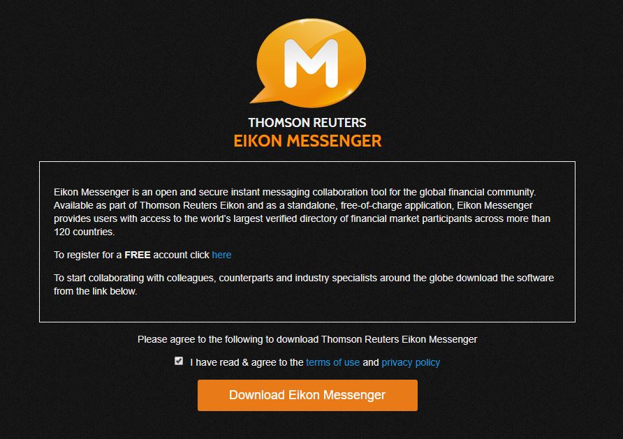 로이터 메신저 설치, Reuters Eikon Messenger install : 네이버 블로그
