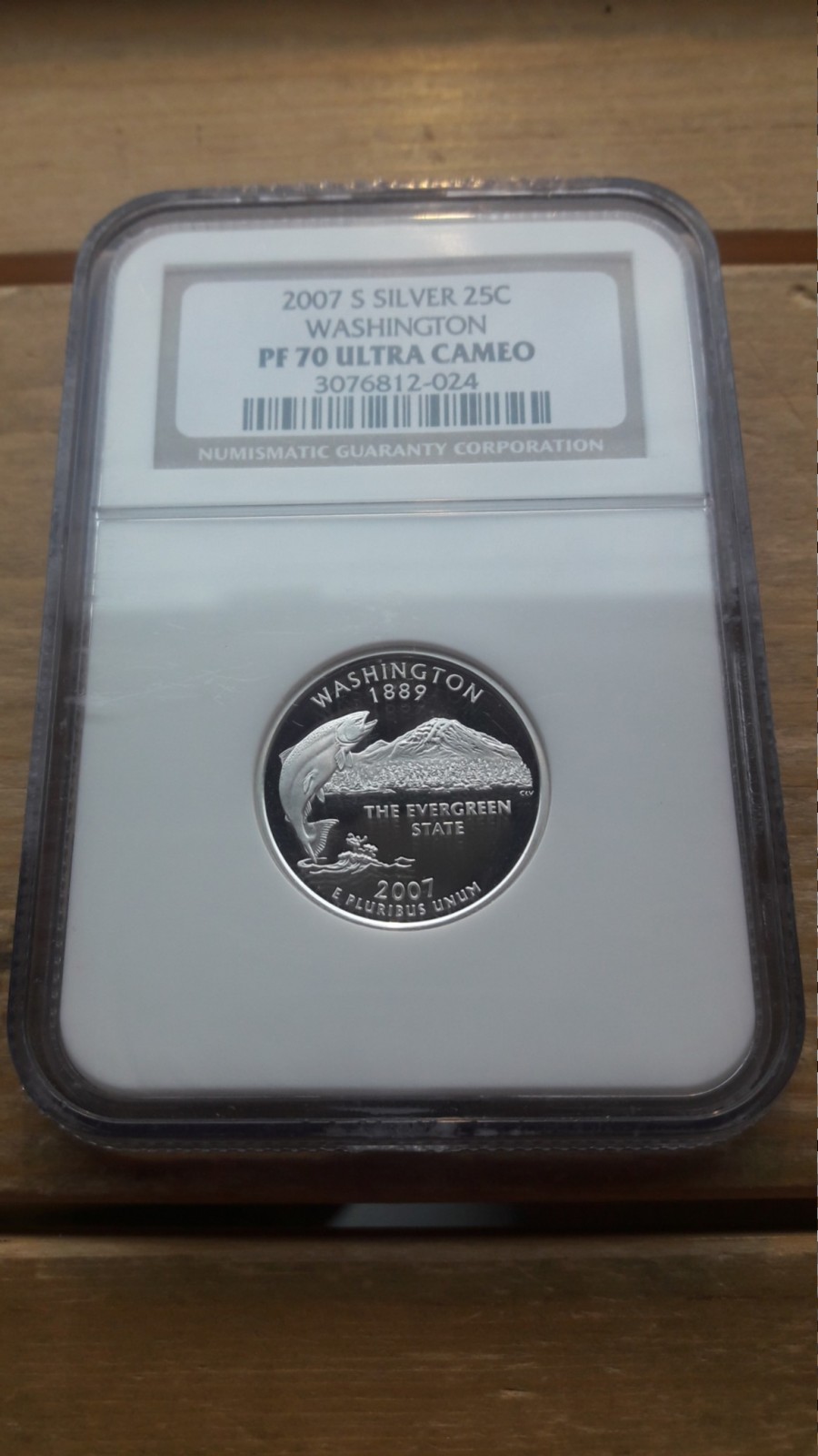 30633번 판매완 2007 S 미국 워싱턴주 쿼터 달러 Ngc Pf 70 프루프 최고등급 은화 판매합니다골드코인세븐수집