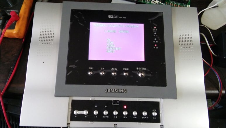 [인터폰 수리] 부산 강서구 명지동 퀀텀 에디슨 타운 아파트 삼성 이지온 홈 오토메이션 비디오폰 SHT-705S SHT-705SM 아무것도 작동되지 않는 고장 수리 ...