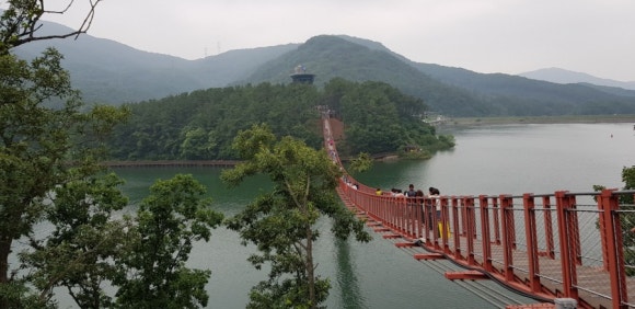 파주 마장호수 출렁다리(흔들다리) : 네이버 블로그