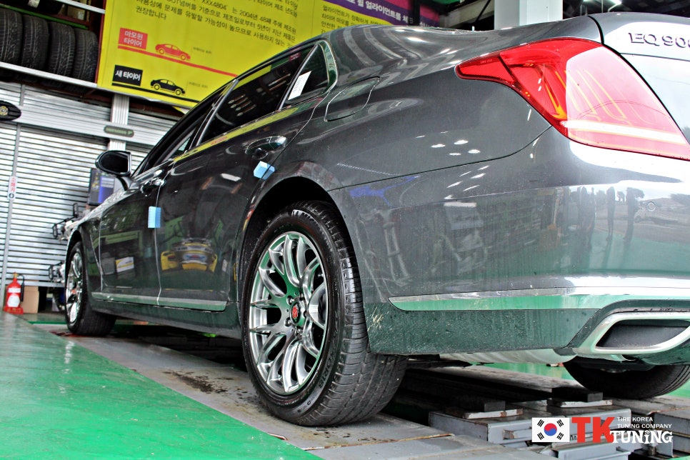 제네시스 EQ900 휠튜닝, 미국 AXE CS LITE 18인치 정품 휠 교환 : 네이버 블로그