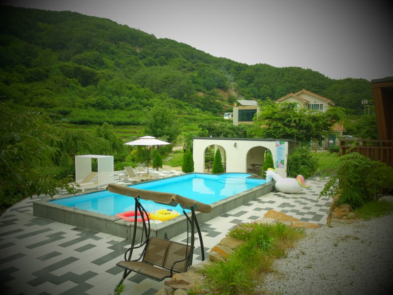 지리산 산청 수영장 펜션 라끄베르 펜션 후기 민물 낚시 네이버 블로그