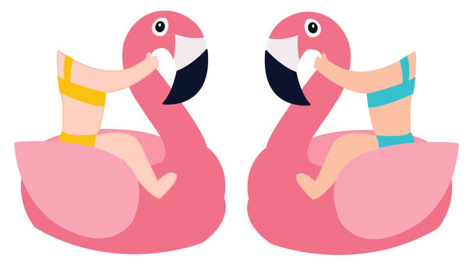 어린이집 여름 환경판 플라밍고 튜브 도안 무료 다운 : 네이버 블로그