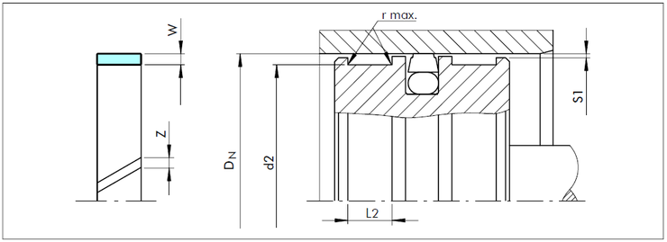 TRELLEBORG SLYDRING TURCITE T47 : similar to Wear Ring(웨어링), Guide Ring ...