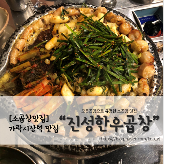 소곱창맛집 진성한우곱창 가락시장역 소곱창 잠실 소곱창 송파 소곱창 송리단길 맛집 네이버 블로그