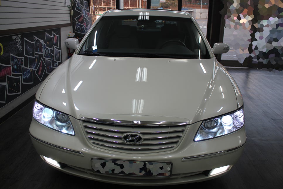 그랜저 TG 전조등 HID 6000K (화이트) + 안개등 LED + 2웨이 벌브 _CARZIP 카집 : 네이버 블로그