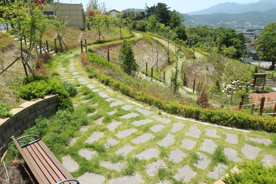 이노블록 속초 생활체육공원 하이랜드스톤 스텝 풋노츠 이노블록이노블럭경관옹벽보도블록속초공원 네이버 블로그
