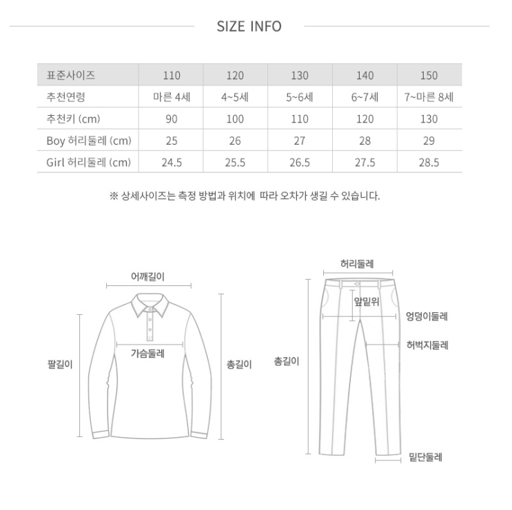 스타일정보 이랜드 아동복 브랜드 사이즈표 알려드려요 아동복사이즈아동복사이즈표 네이버 블로그
