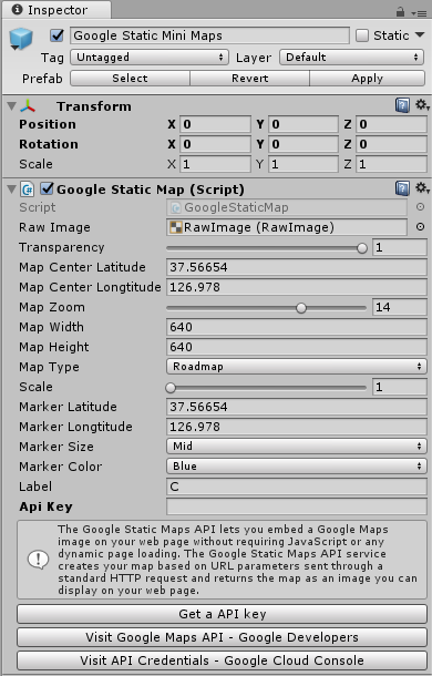 유니티(Unity)에서 구글 지도(Google Map)을 사용하기 - Google Static Maps API 활용 : 네이버 블로그