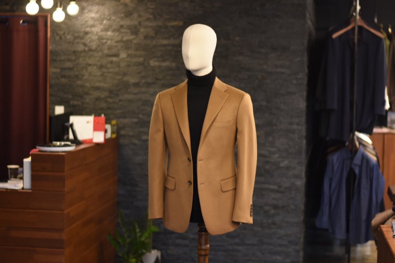 제주 맞춤정장 엘사르토 순모 소재의 카멜 겨울 스포츠 코트재킷 네이버 블로그