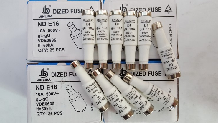 JINLIDA FUSES E16 ND 1A~30A, E16 DI 1A~30A E27 DII 2A~25A, E33 DIII 35A ...