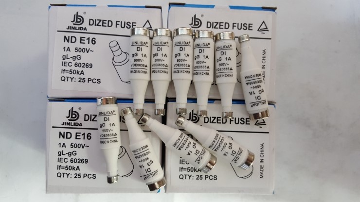 JINLIDA FUSES E16 ND 1A~30A, E16 DI 1A~30A E27 DII 2A~25A, E33 DIII 35A ...
