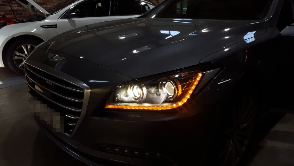제네시스 4등식 HID 라이트 장착 : 네이버 블로그