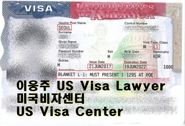 미국주재원비자 L1비자 Blanket I-129 청원 승인 후 비자 발급 : 네이버 블로그