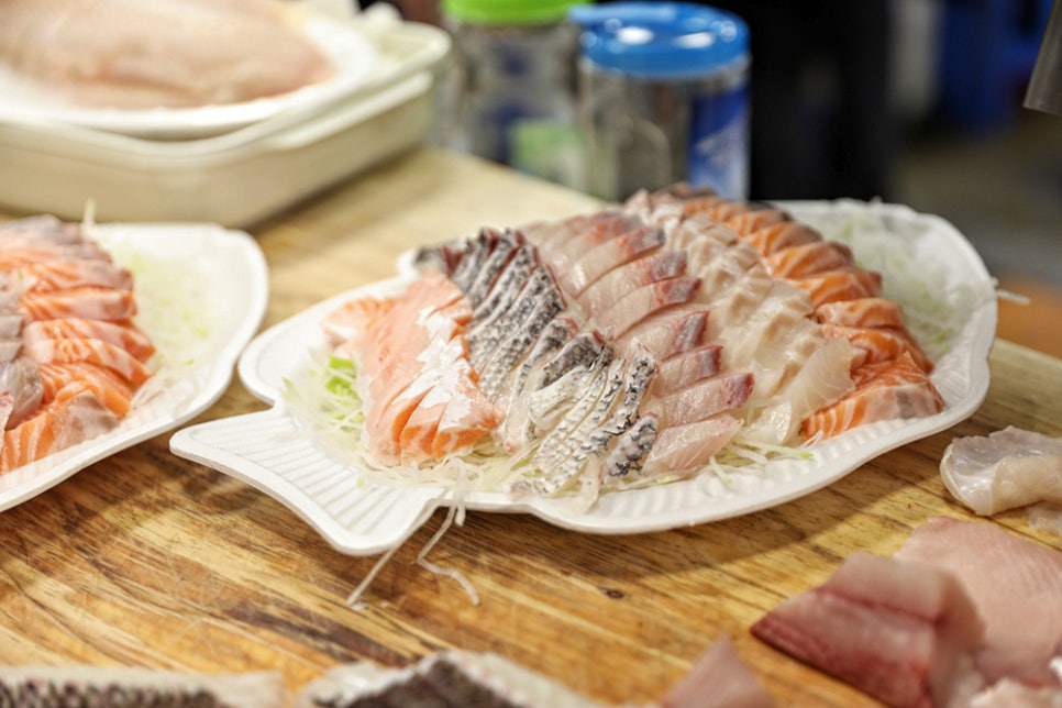 노량진수산시장 모듬회 맛집 도미 연어 방어 농어 먹어보즈아 네이버 블로그