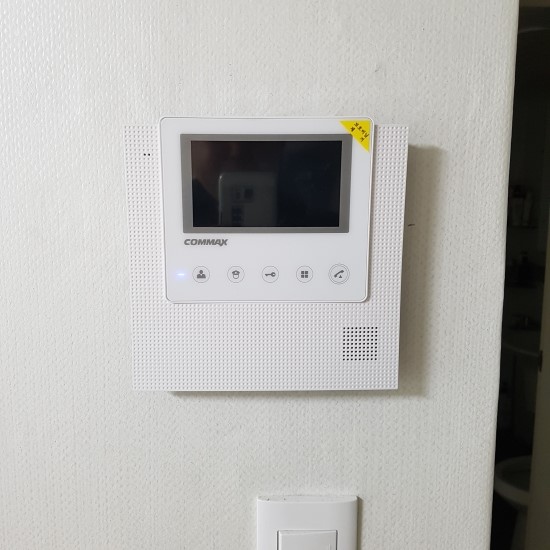 (부산인터폰)부산 동래구 사직동 사직한신아파트 코맥스CAV-43U 칼라비디오폰교체작업 : 네이버 블로그