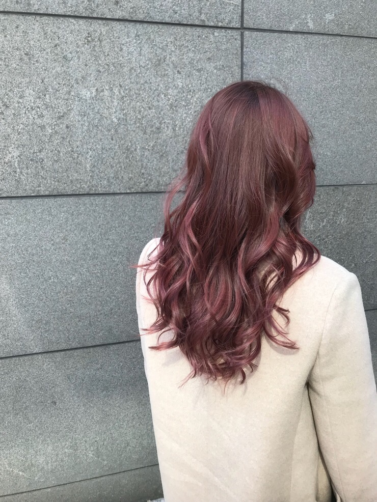 봄에 어울리는 컬러 핑크 옴브레 발레아쥬 Balayage Ombre 홍대 로얄살롱 정우제 네이버 블로그