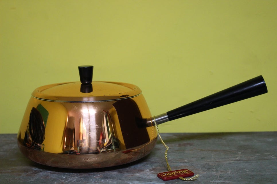 빈티지 퐁듀팟,빈티지 구리 그릇,스위스 빈티지 그릇,Spring gourmet line : 네이버 블로그