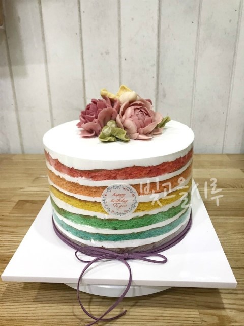 생신케이크 무지개쌀케이크 생일케이크 유치원생일케이크 쌀케이크 어린이집생일케이크 기념일케이크 백일케이크 돌케이크 앙금플라워