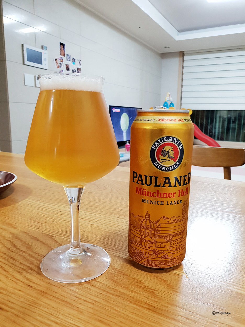 맥주리뷰 파울라너 뮌헨 라거 뮈히너 헬 Paulaner Münchner Hell 네이버 블로그