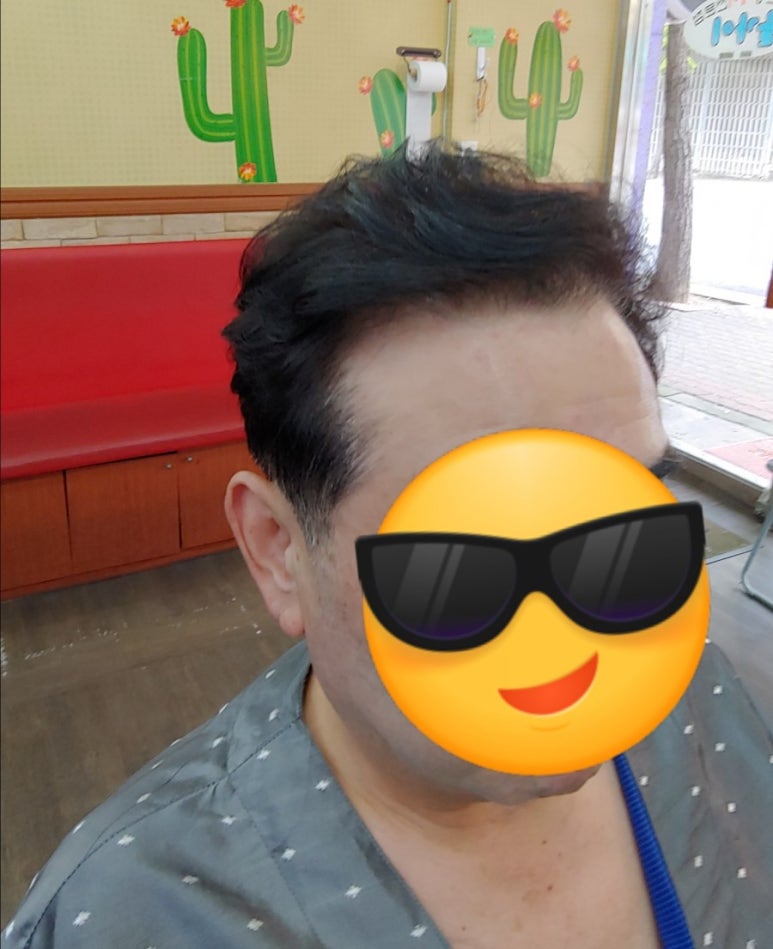 반곱슬머리 숱이적고 가라앉는 처지는 가는50대 60대 중년 젊어보이게 드라이볼륨 파마하기 의정부민락동쿨가이 민락1지구 민락2지구