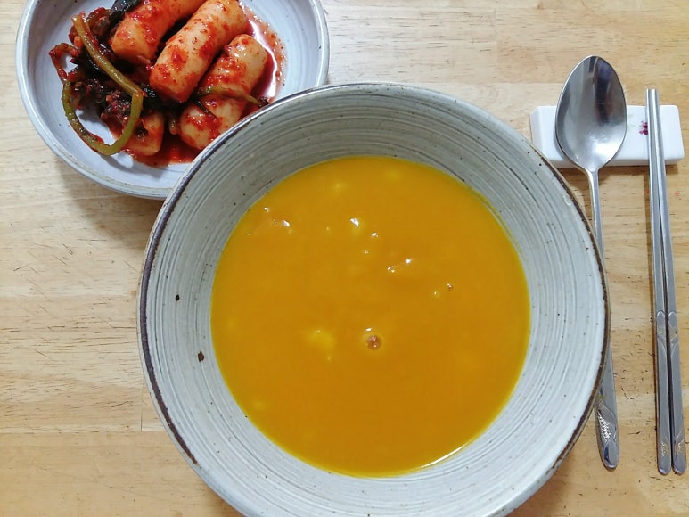 단호박 늙은 호박죽 만드는 법 찹쌀가루 네이버 블로그