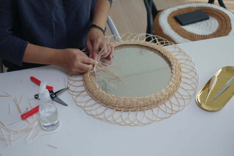 [마하비라탄]대형 라탄거울 원데이수업 후기 : 네이버 블로그