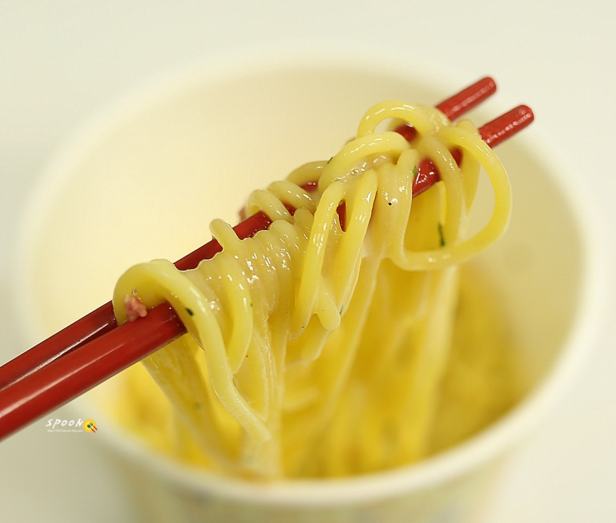 농심 신제품 "스파게티 까르보나라" 솔직후기 : 네이버 블로그