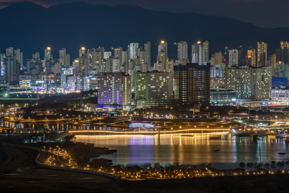 세종시 야경 포인트 전월산 야경 전월산 등산로 입구 네이버 블로그