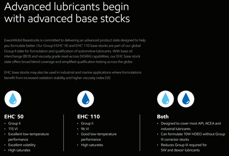 엑슨모빌은 어떤기유에주력하시는거신가 Exxon Mobil EHC ™ GROUP II BASE OIL : 네이버 블로그