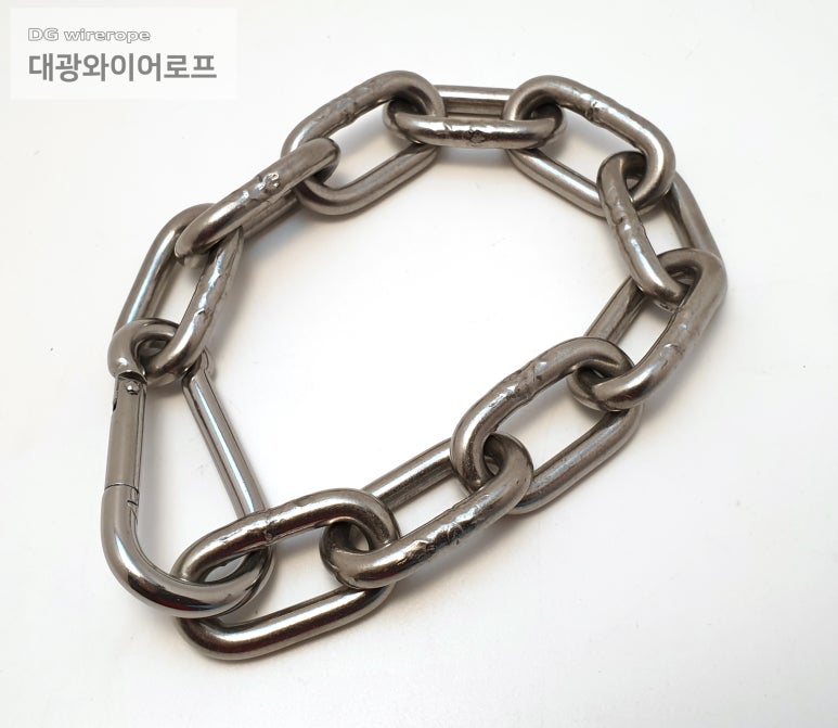 쇠사슬 스텐체인 서스sus체인 사슬체인 쇠목줄 체인고리 3 4 5 6 7 8 9mm가는 얇은 굵은 두꺼운m단위 절단판매