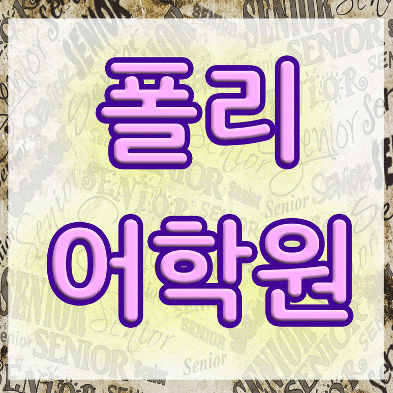 폴리어학원 폴리 Poly 어학원 알아보자 네이버 블로그