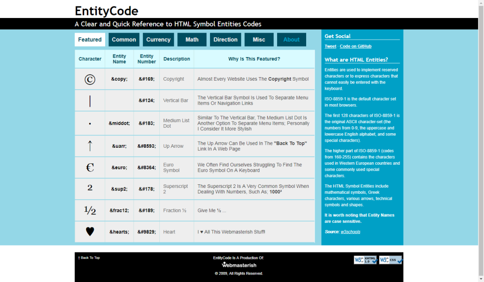 html 특수문자 : 엔티티코드(Entity Code) 정리 : 네이버 블로그