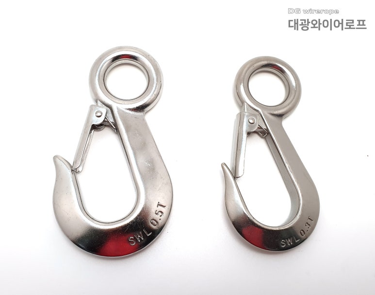 후크 훅크 스텐후크 크레인후크 호이스트 윈치후크 와이어로프 쇠사슬체인 슬링바 튼튼한 가는얇은굵은소형미니대형 견인훅고리