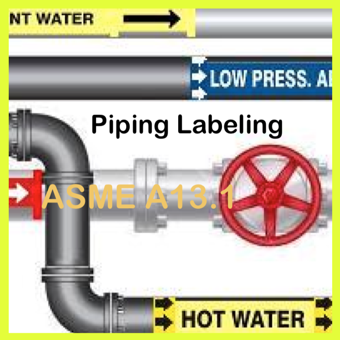 배관 눈관리표식의 기준(Piping Labeling, Identification of Piping Systems, ASME ...